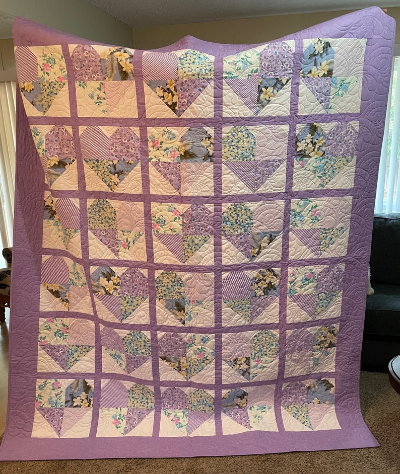 Custom Clothing Memory Quilt - Hearts - Etsy