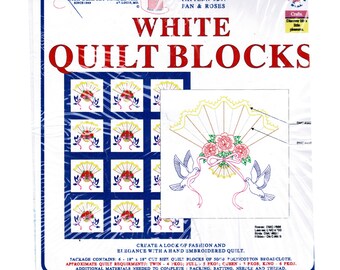 Jack Dempsey Needle Art Peacock Quilt Blocks - Etsy