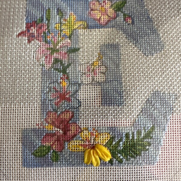 Monogram Needlepoint - Etsy