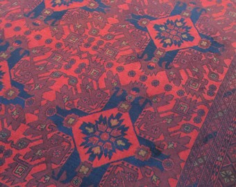 Red and Blue Persian Rug - Etsy