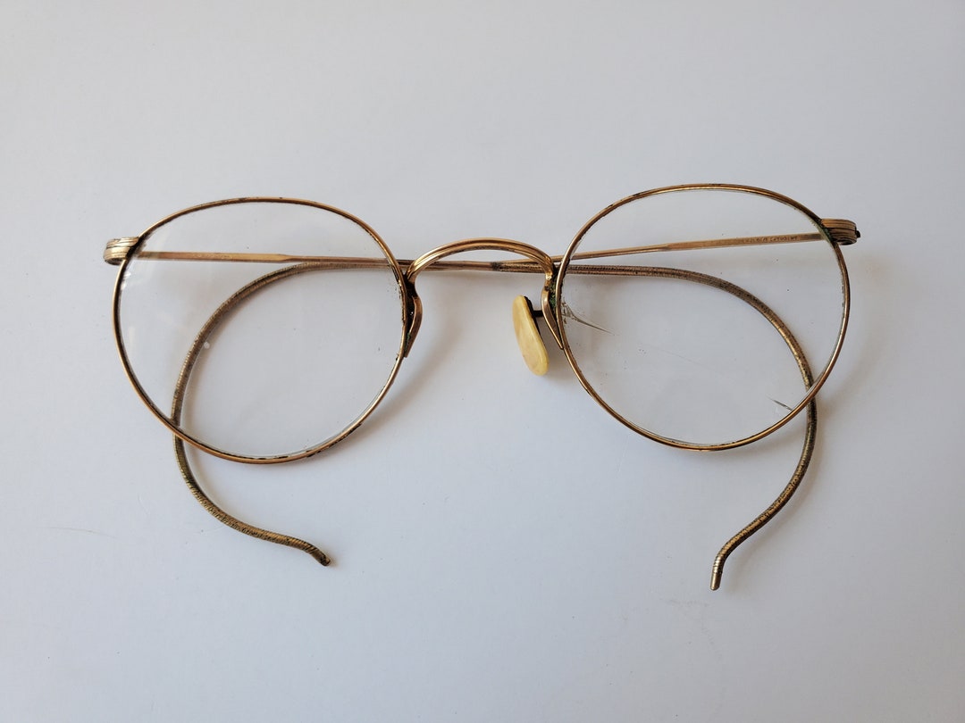 Vintage 1930s Antique Artcraft Ful-vue 1/10 12KGF Eyeglasses Antique ...