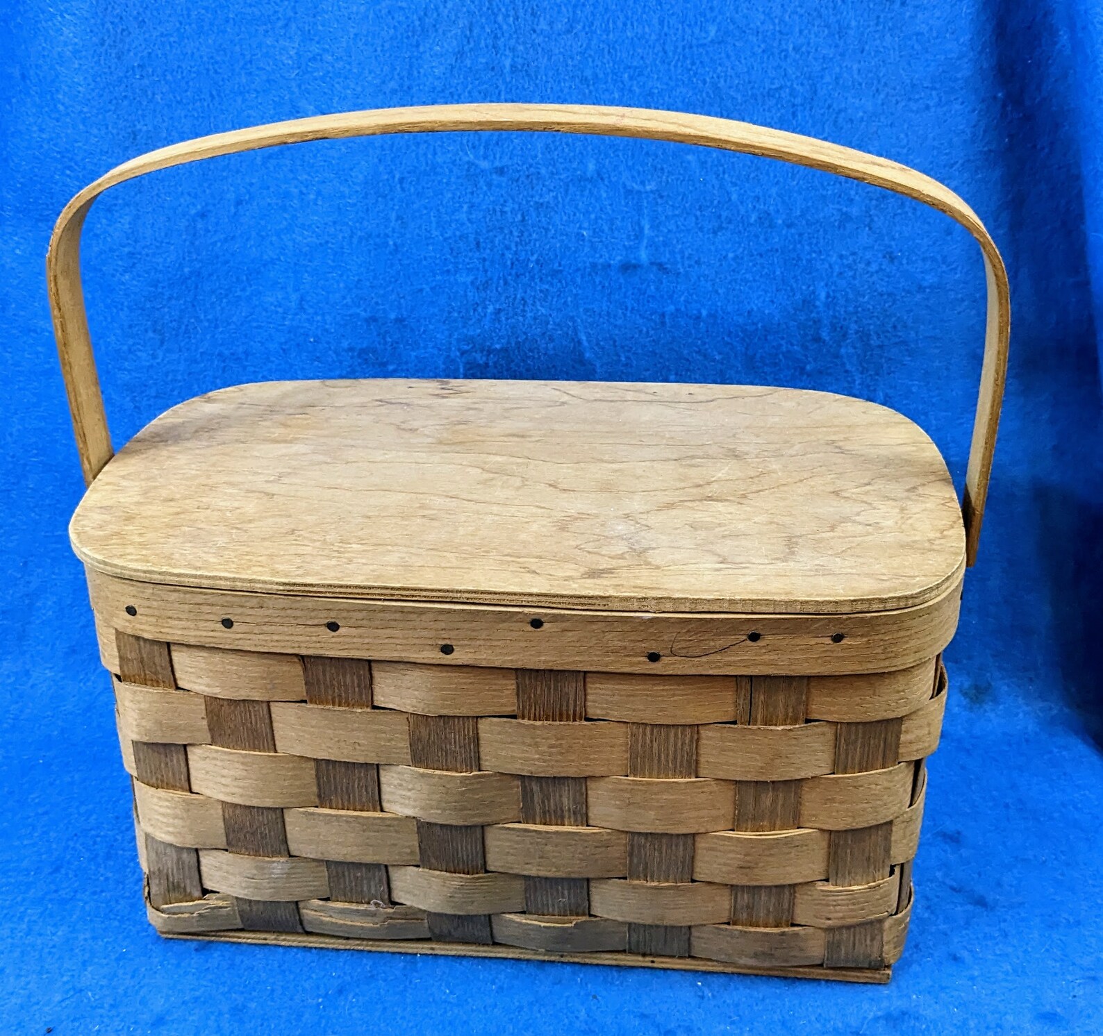 Vintage Basketville Vermont Picnic Basket Set, Woven Split Oak Wood - Etsy