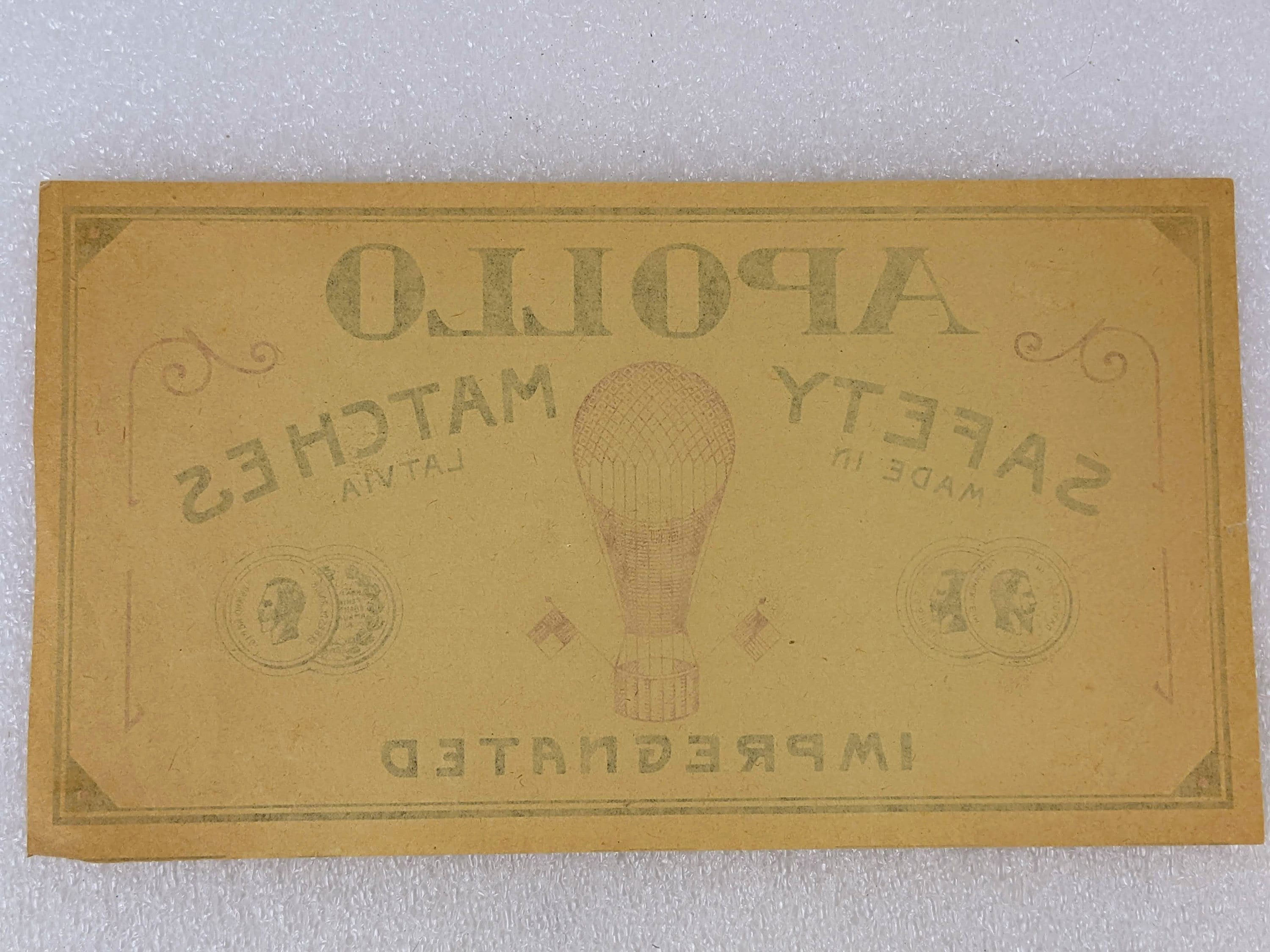 Vintage Antique Matchbox Label Sign Ephemera Apollo Advertising - Etsy