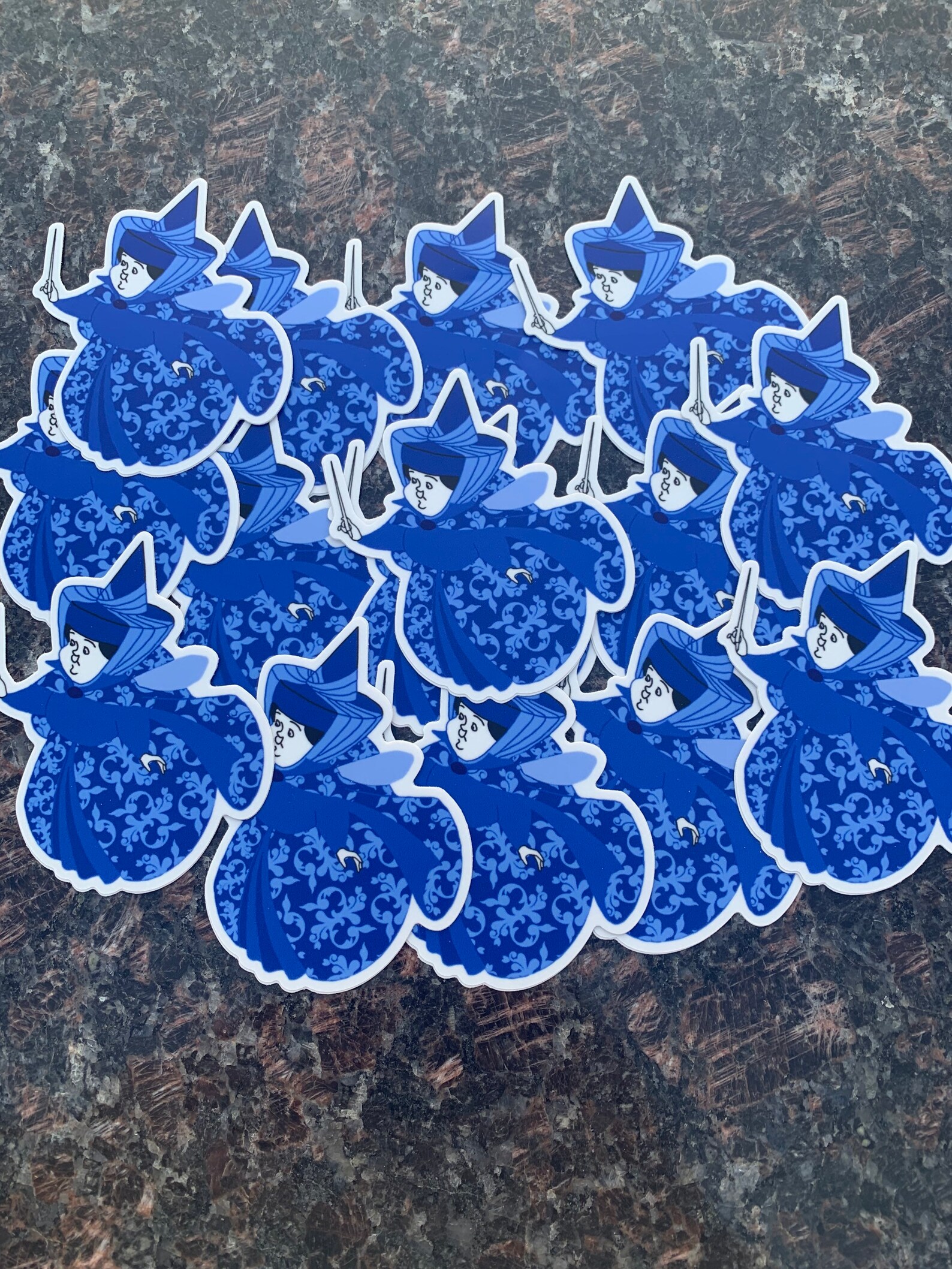 Blue Fairy Merryweather Vinyl Sticker From Sleeping Beauty | Etsy