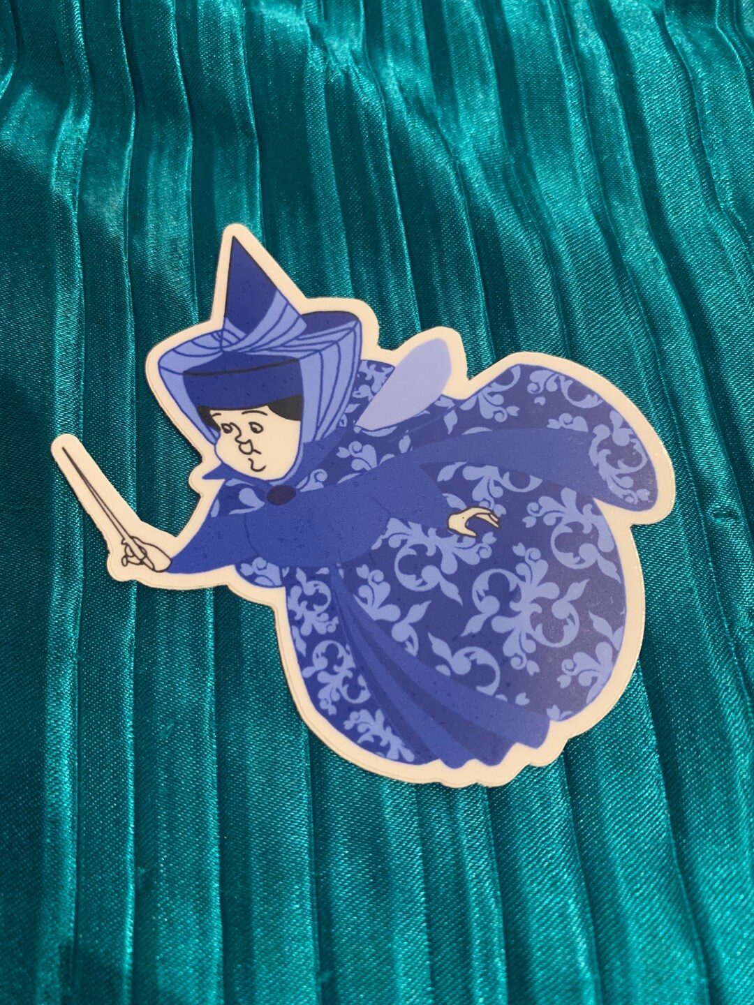 Blue Fairy Merryweather Vinyl Sticker From Sleeping Beauty - Etsy
