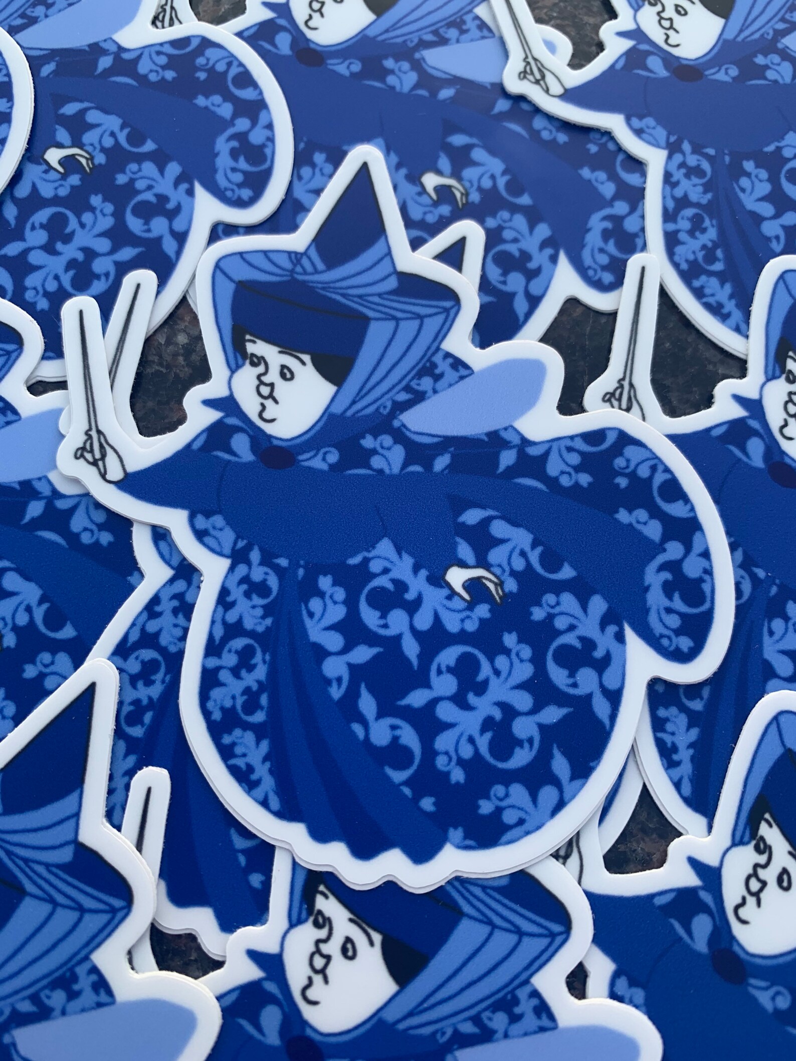 Blue Fairy Merryweather Vinyl Sticker From Sleeping Beauty | Etsy