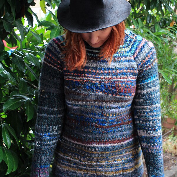Hand Knit Sweater - Etsy UK