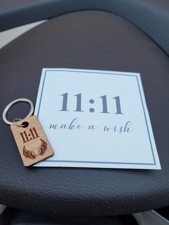 11:11 Make a wish keychain | Etsy