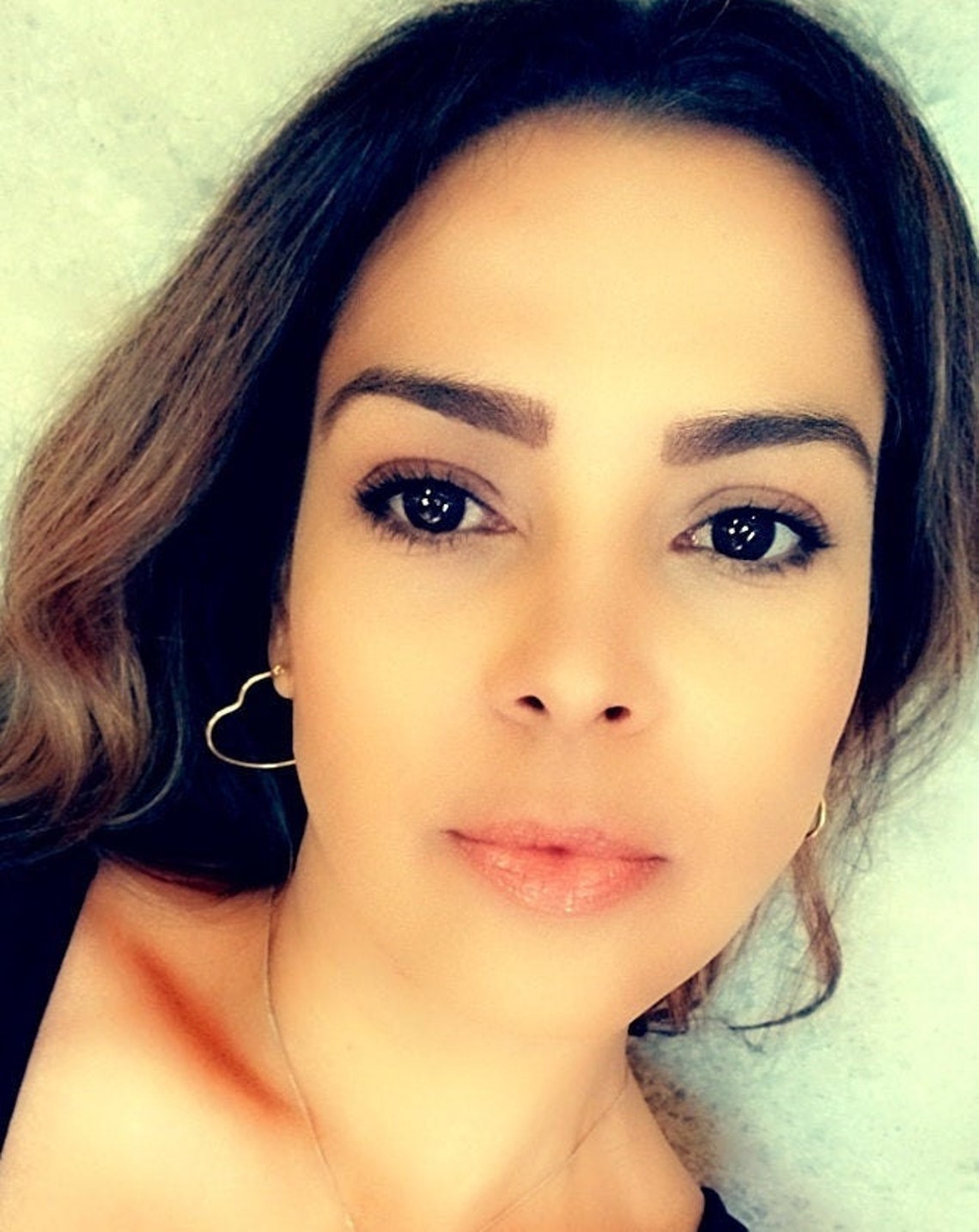 Heart Hoop Earrings Celebrity Earrings Large Hoop Earrings - Etsy