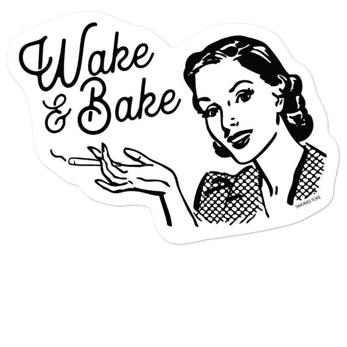 Wake and Bake Funny Weed Sticker 3 5.5 Inch Retro - Etsy