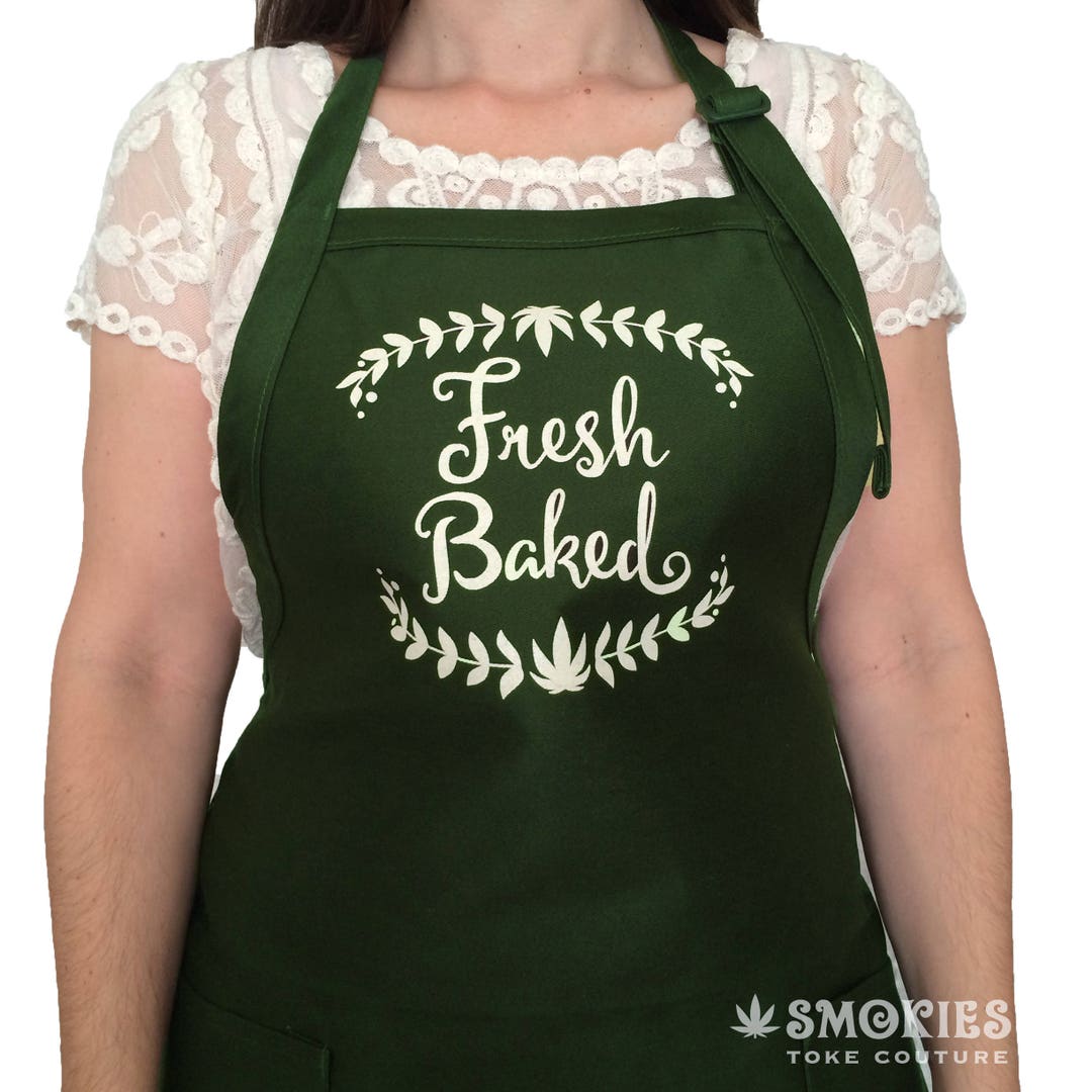 Marijuana Chef, Apron, Fresh Baked Marijuana Stoner Gift Chef Weed ...