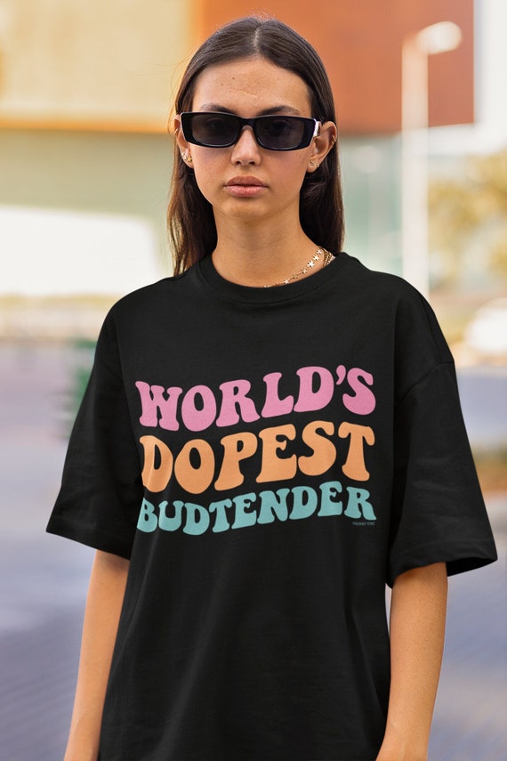 Worlds Dopest Budtender Cute Weed T Shirt Trendy Retro - Etsy Australia