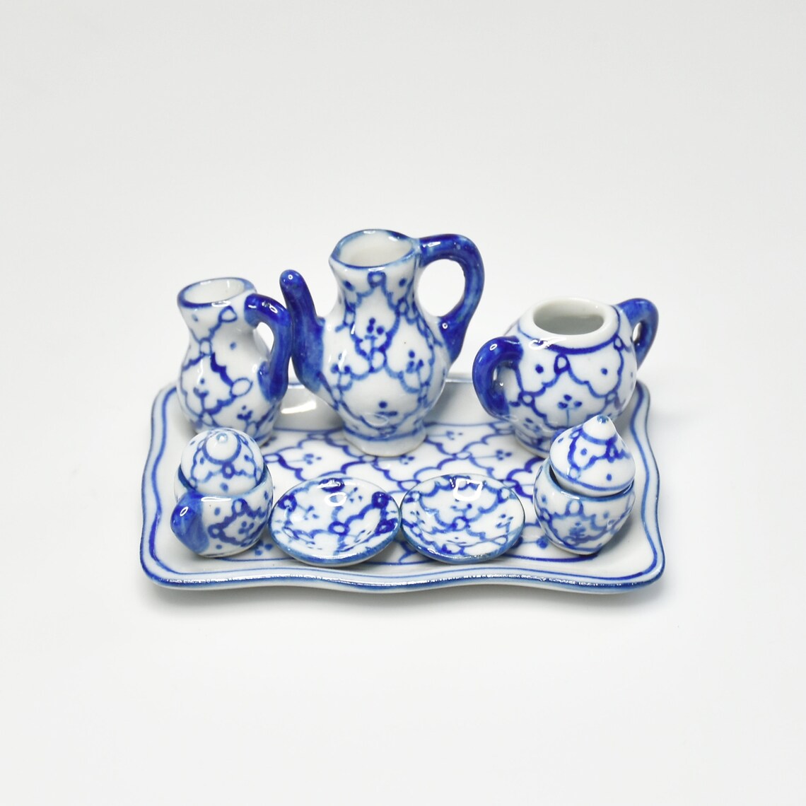 Mini Ceramic Tea Pot Miniature Tea Set Tea Set Miniature | Etsy