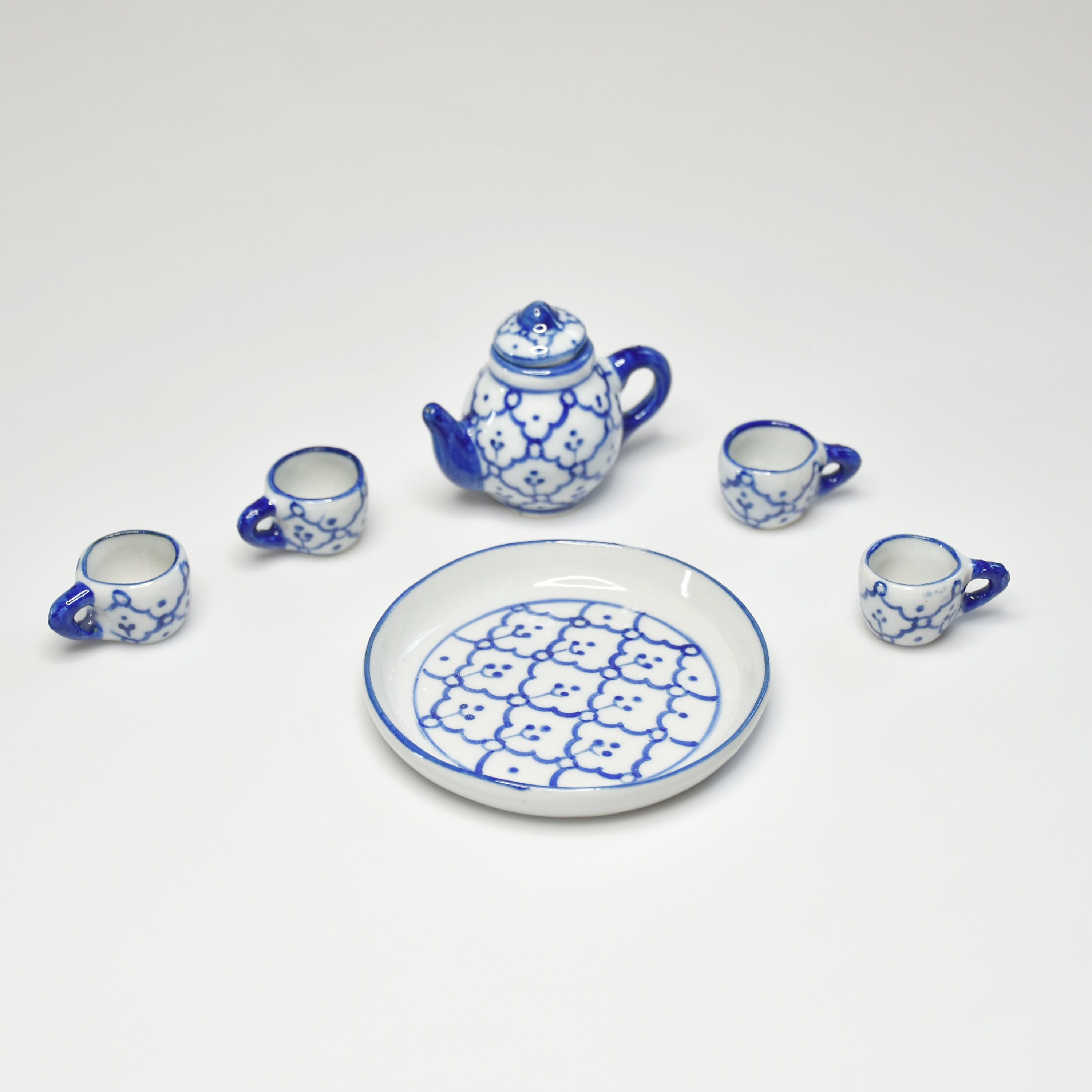 Mini Ceramic Tea Pot Miniature Tea Set Tea Set Miniature | Etsy