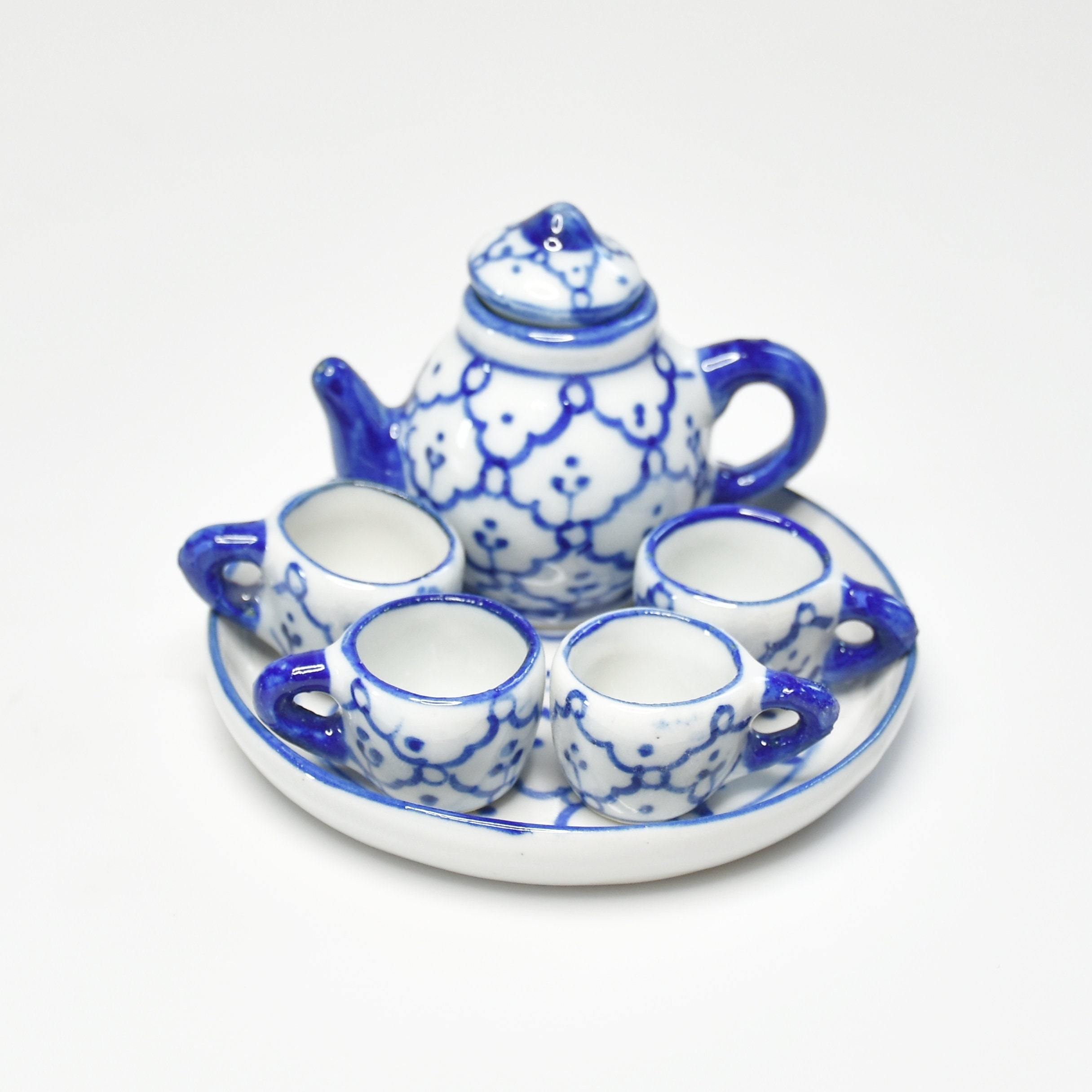 Mini Ceramic Tea Pot Miniature Tea Set Tea Set Miniature | Etsy