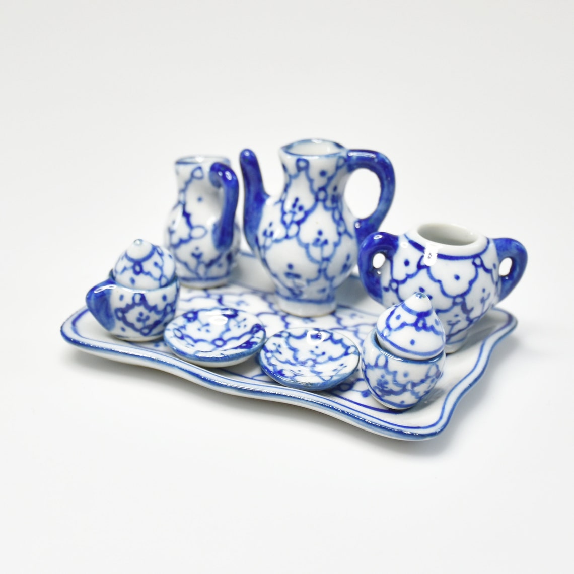 Mini Ceramic Tea Pot Miniature Tea Set Tea Set Miniature - Etsy