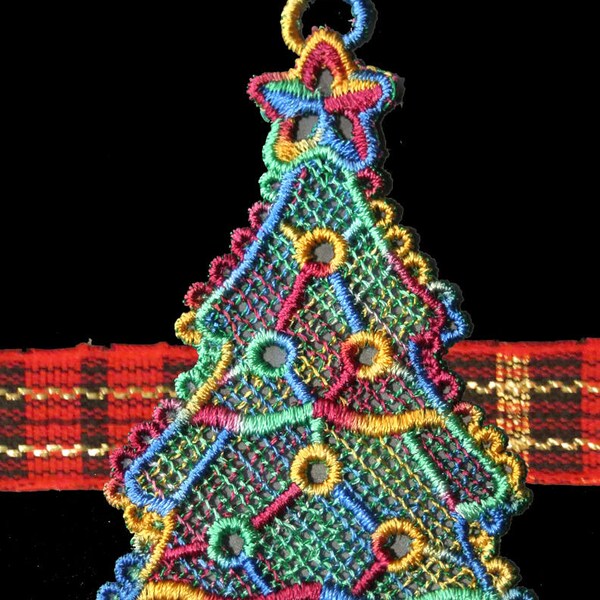 Santa FSL Embroidered Ornament - Etsy