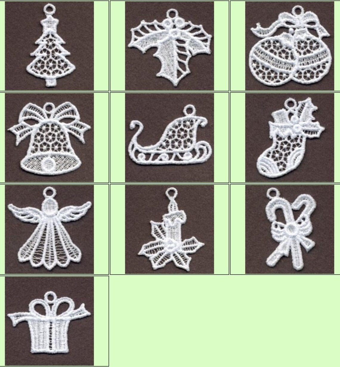 Mini Christmas FSL Ornaments - Etsy