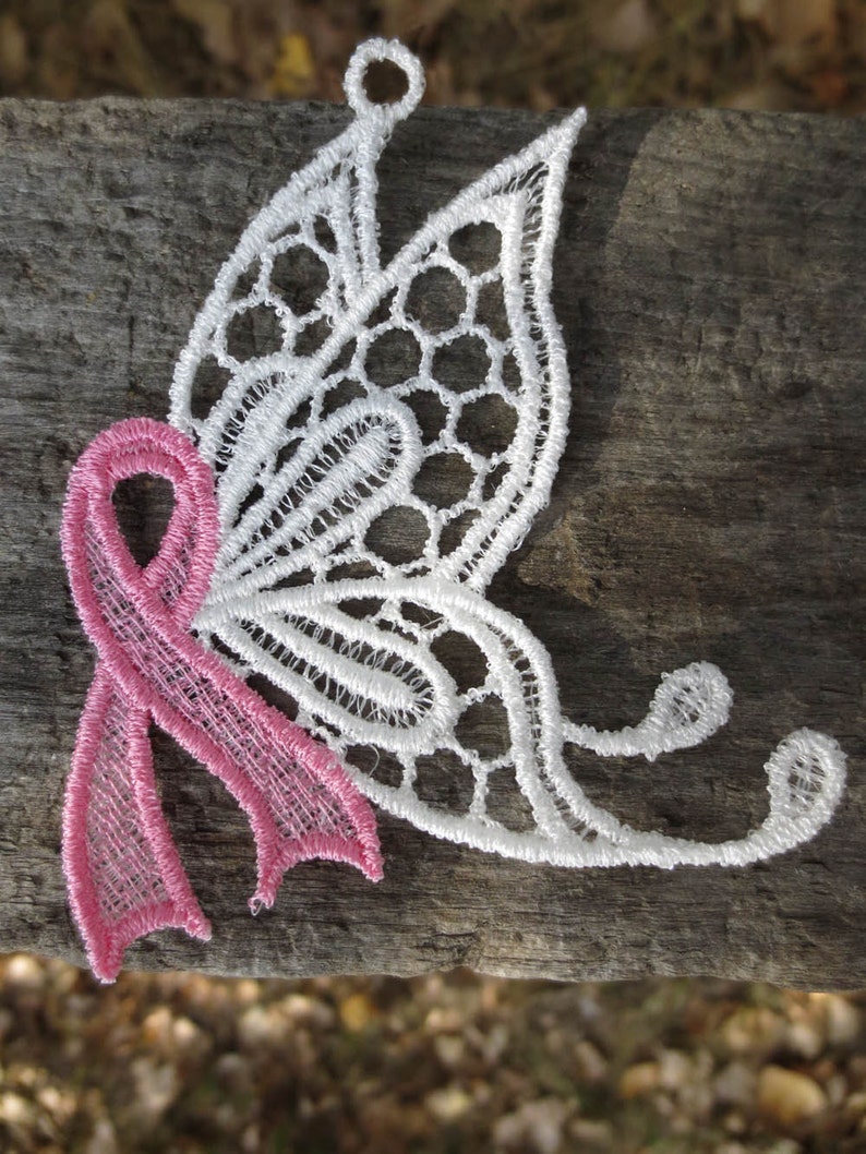 Awareness Ribbon Free Standing Lace Ornament - Etsy