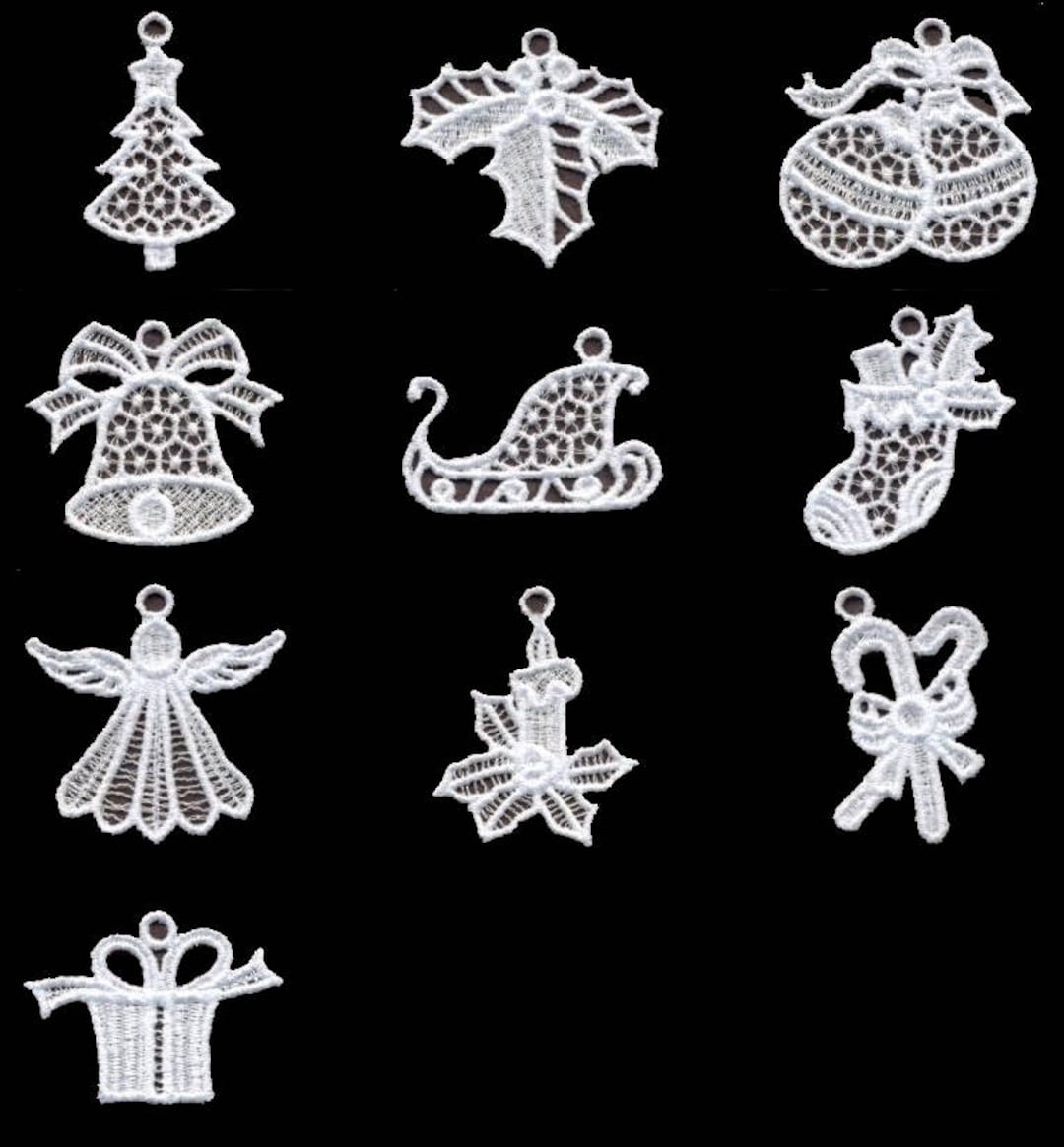 Mini Christmas FSL Ornaments - Etsy