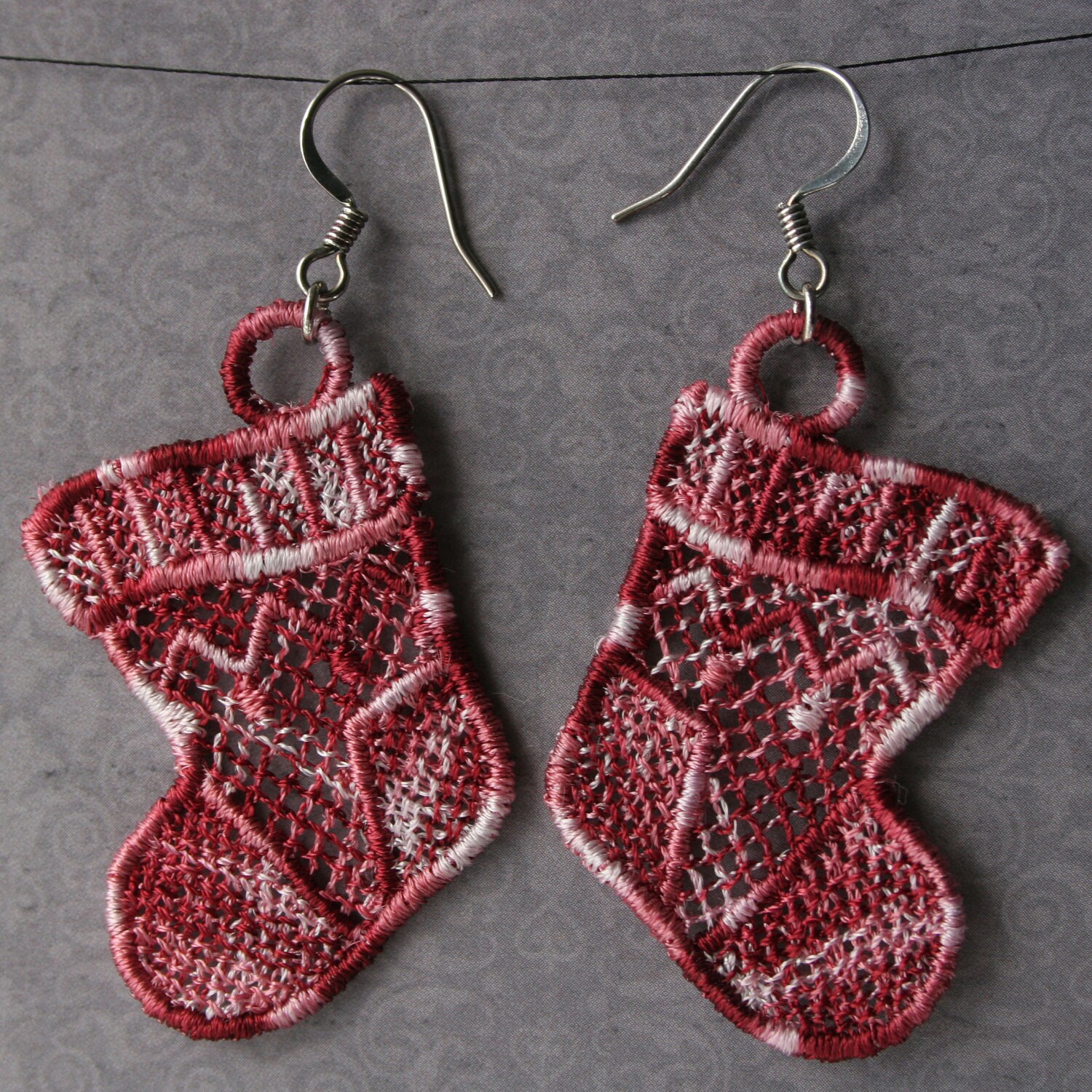 Mini Christmas FSL Earrings - Etsy