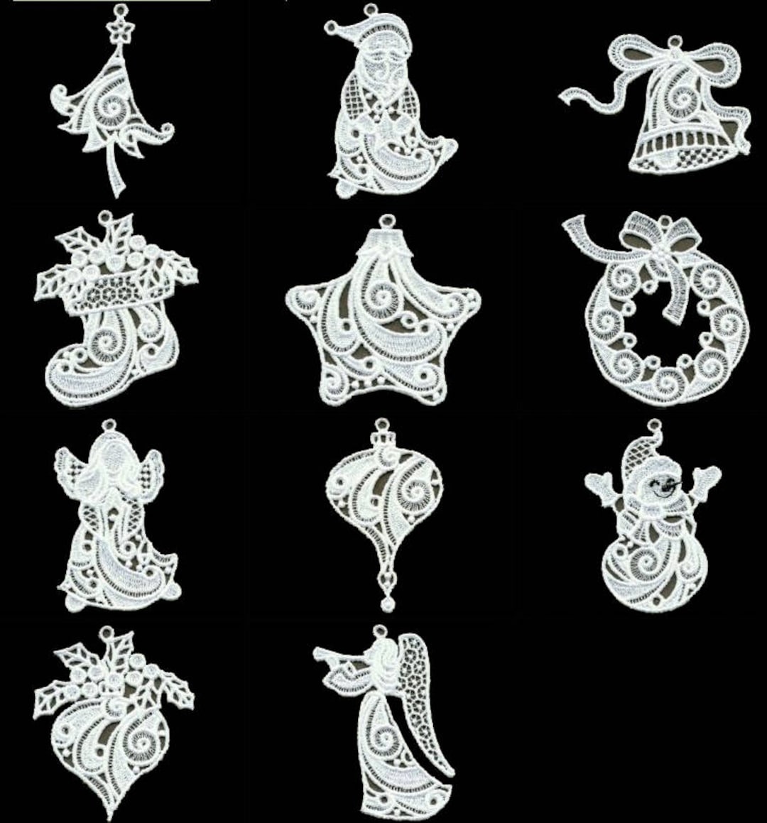Filigree Christmas FSL Ornaments - Etsy