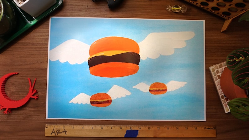 Bob's Burgers - Flying Burgers Poster for Your TV Restaurant Decor - Etsy