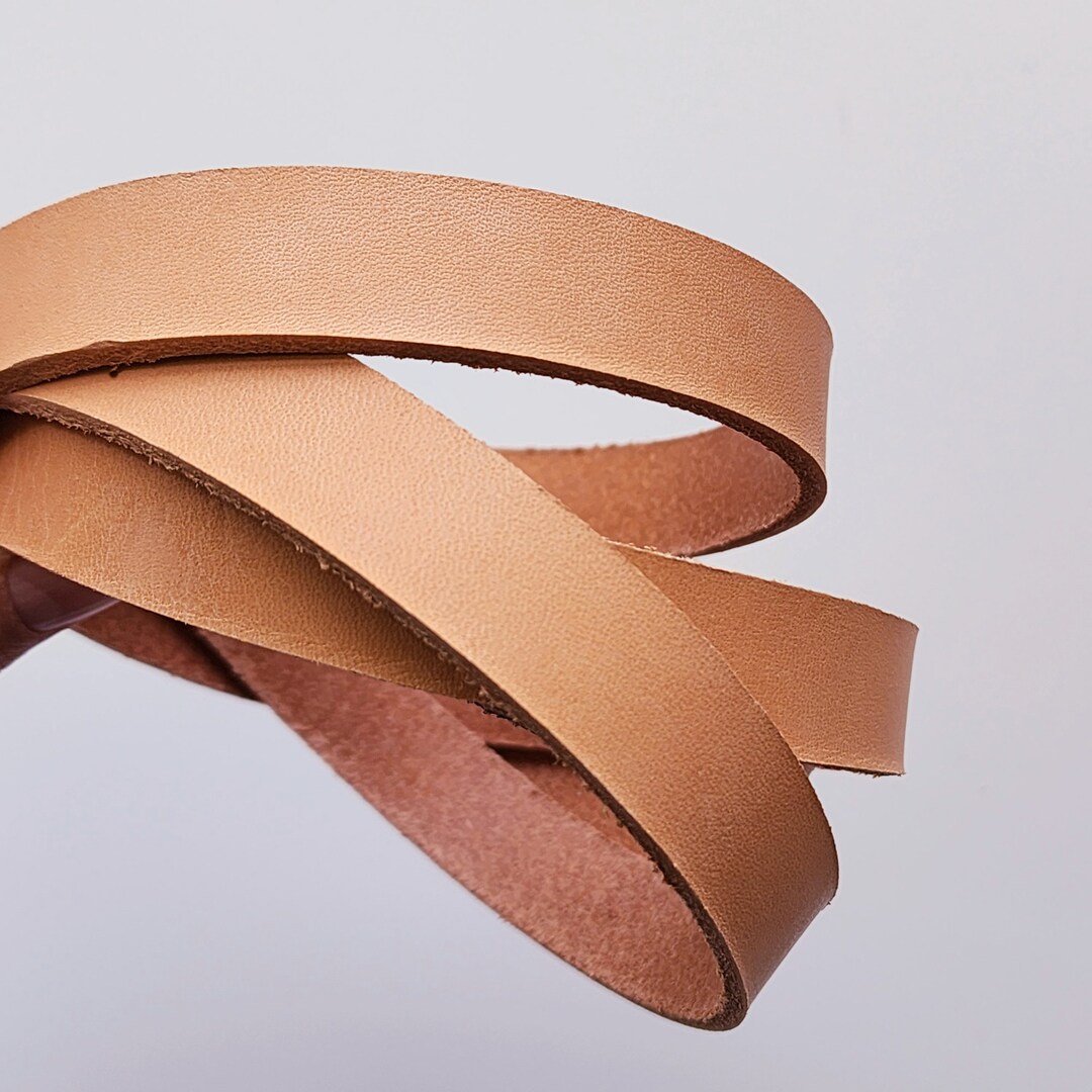 1 Inch Wide Natural Bridle LEATHER STRAP 6/7 Oz. Various Lengths - Etsy