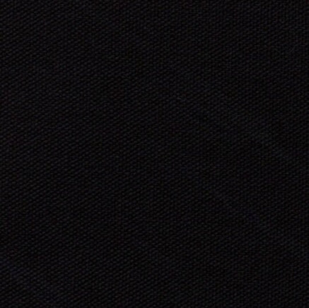 INK BLACK Cotton Canvas Fabric Sold in 1/2 Yard Increments - Etsy