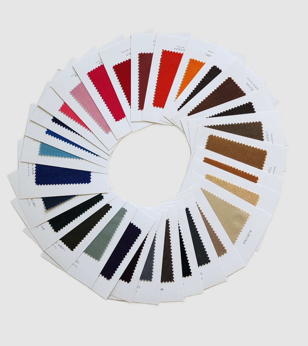 Waxed Cotton Canvas Swatch Kit | 30 Color Samples of Waxed Fabric for ...