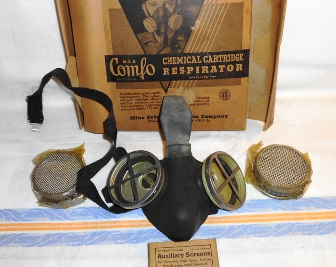 Vintage MSA Comfo Respirator Mine Safety Appliances Co. New in Box - Etsy
