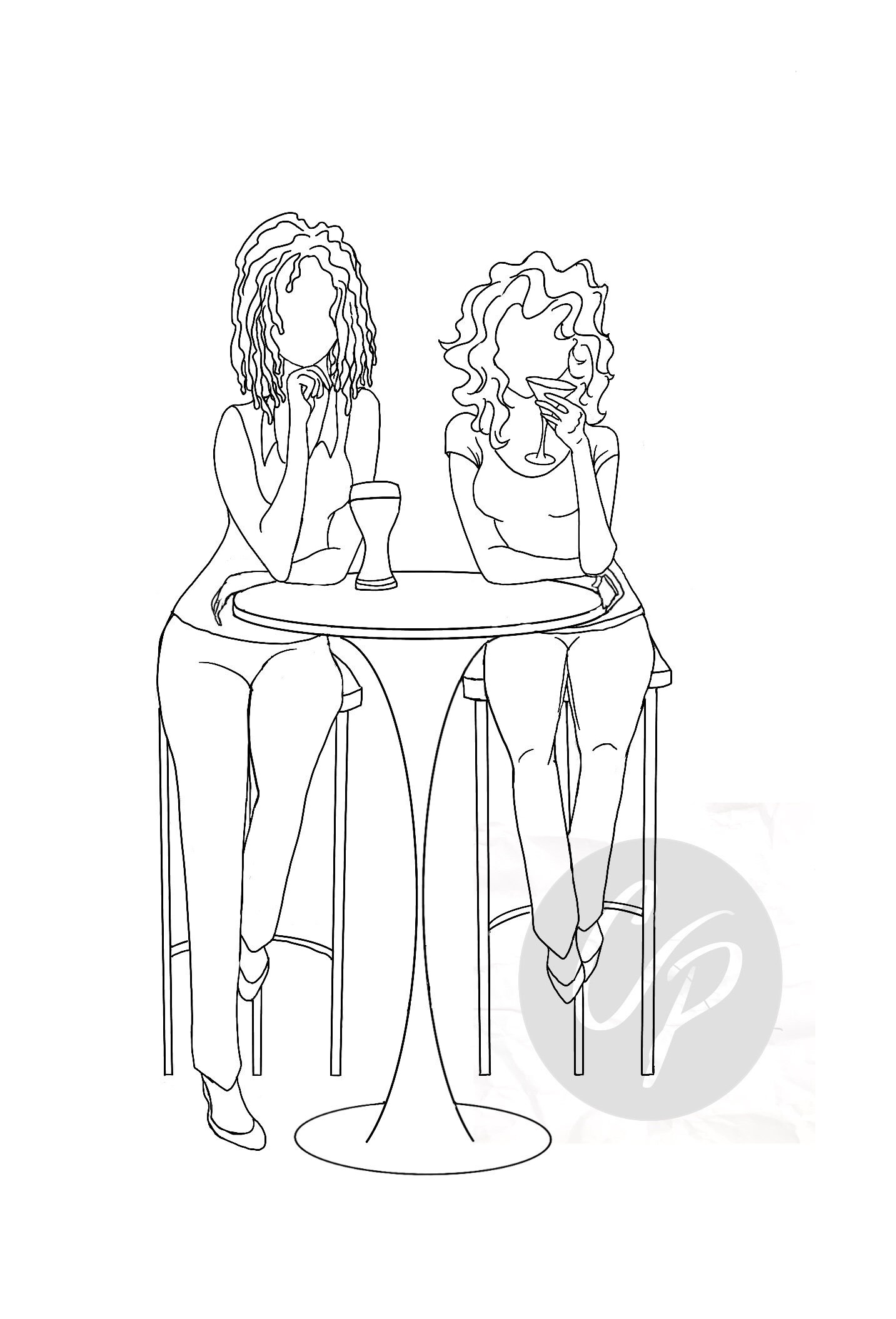 Digital Stamp,home Girlz, Home Girls, Girlfriends, Friends, Best ...