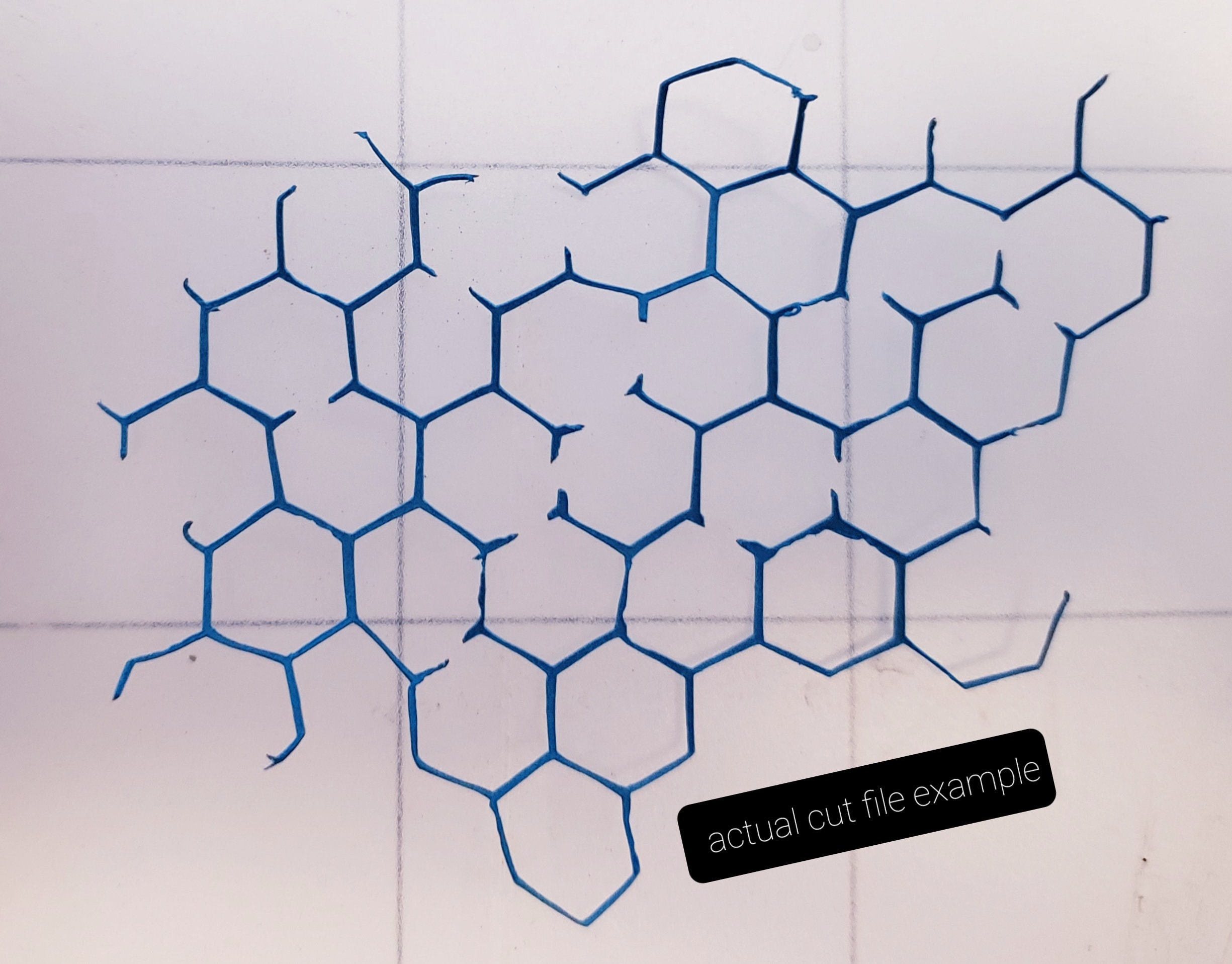 Digital Stamp, Cut File, Distressed Mesh, Mesh, Distressed Honeycomb ...