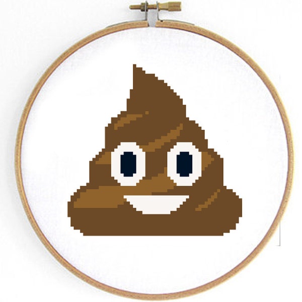 Poop Cross Stitch - Etsy