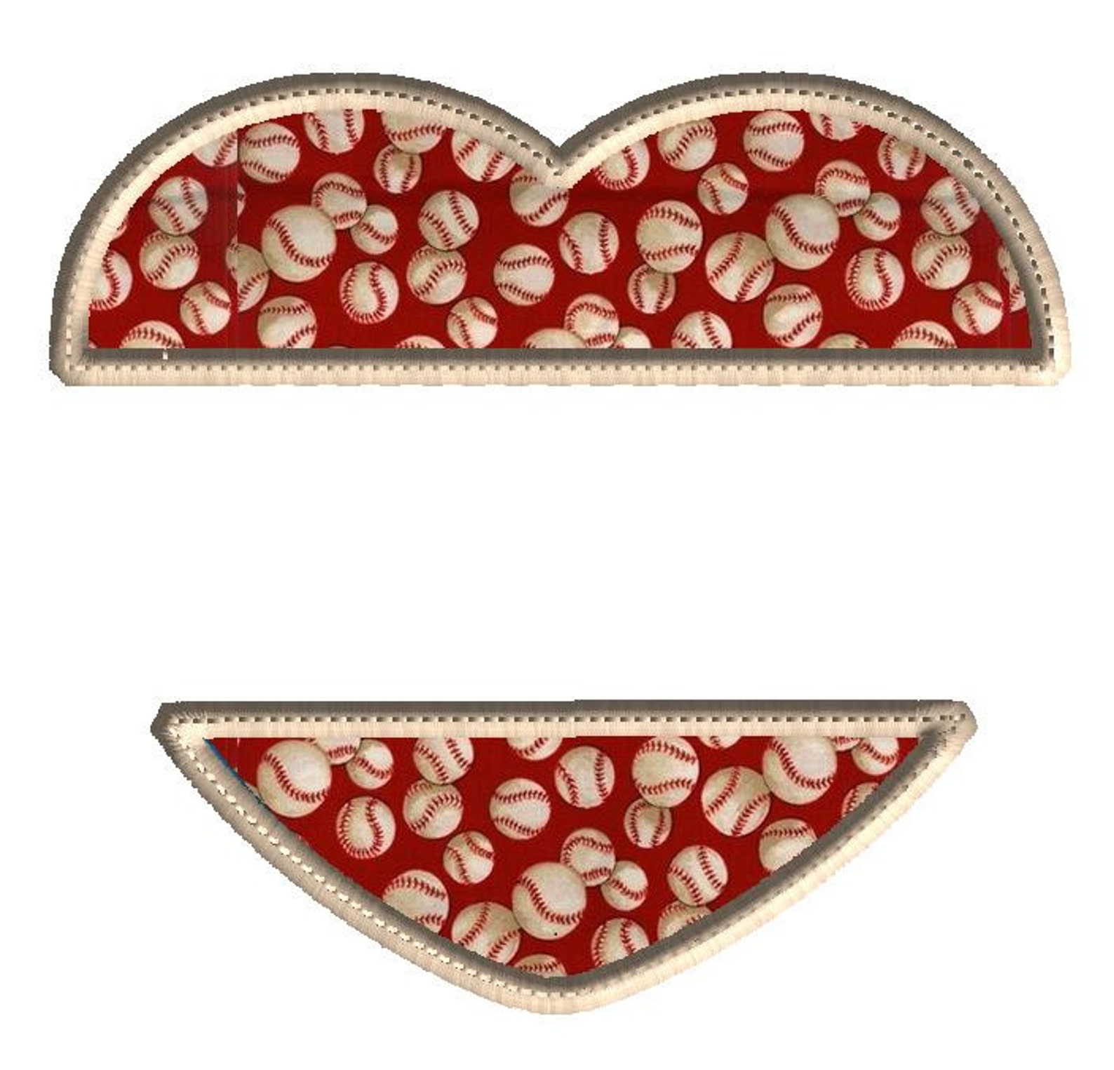 Heart embroidery Split Heart Applique Embroidery Design 3 | Etsy