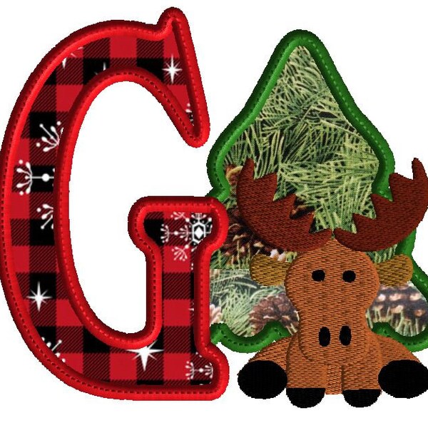 Moose Applique - Etsy