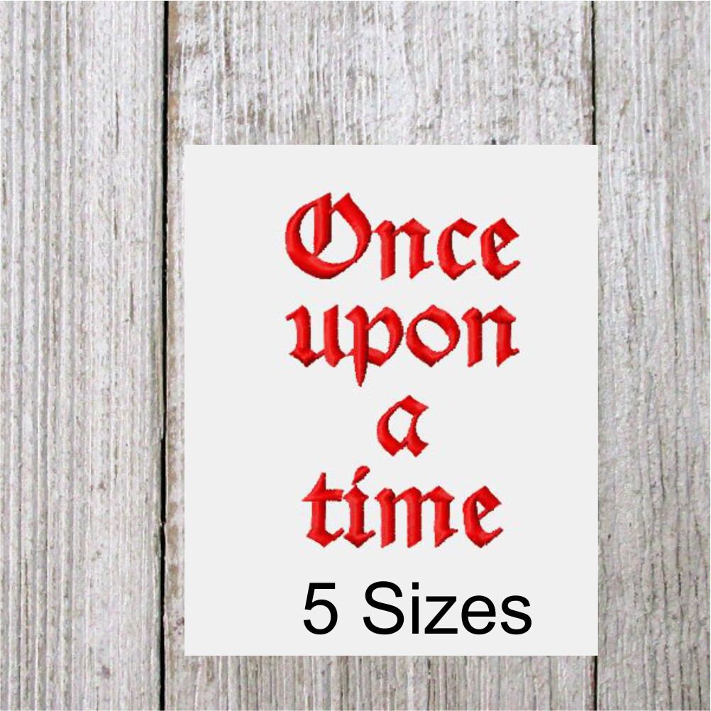 Embroidery Design Once Upon a Time Embroidery Design for | Etsy