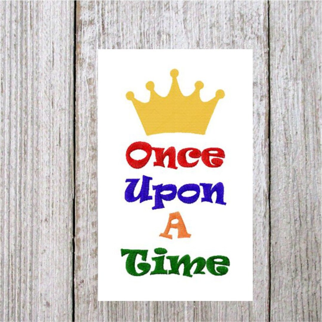 Embroidery Design, Once Upon A Time, Reading Pillow Pocket Embroidery ...