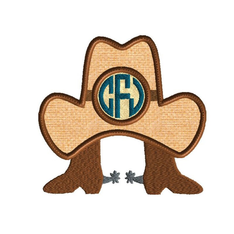 Cowboy Applique - Etsy