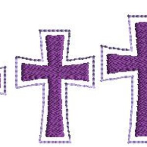 Mini Cross Embroidery Design, 5 Sizes, Filled Stitch, All Designs Fit ...