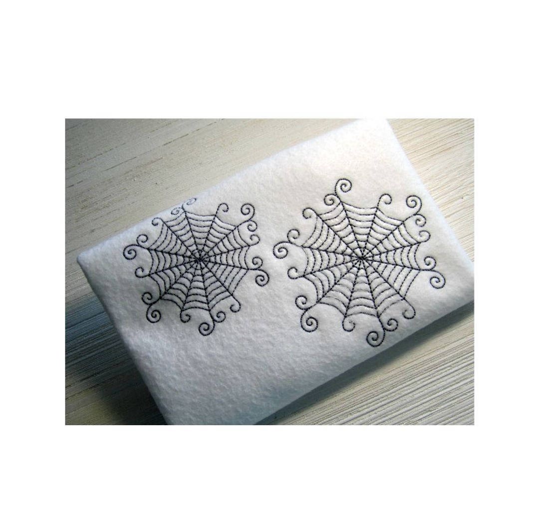 Spiderweb Embroidery Design Spider Web 10 Sizes Halloween - Etsy