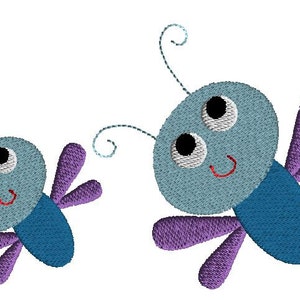 Bug Embroidery Design, Filled Stitch Machine Embroidery, 2 Sizes , Both ...