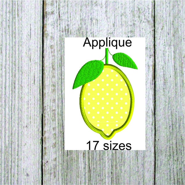 Lemon Applique - Etsy
