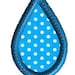 Raindrop, Teardrop Applique, Machine Embroidery Design, 5 Sizes - Etsy