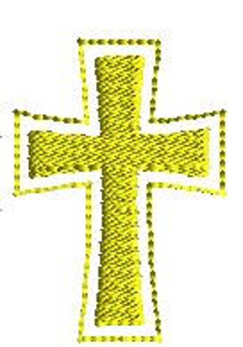 Mini Cross Embroidery Design 5 Sizes Filled Stitch All - Etsy
