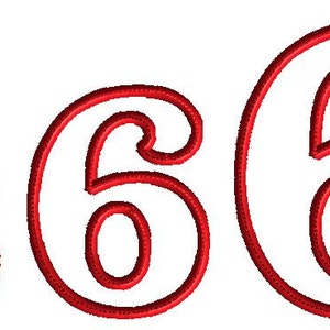 Embroidery Design, Number 6 Applique, Machine Embroidery Design, 3 ...