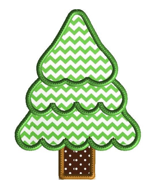 Evergreen Tree Combo Pack embroidery designs applique 3 | Etsy
