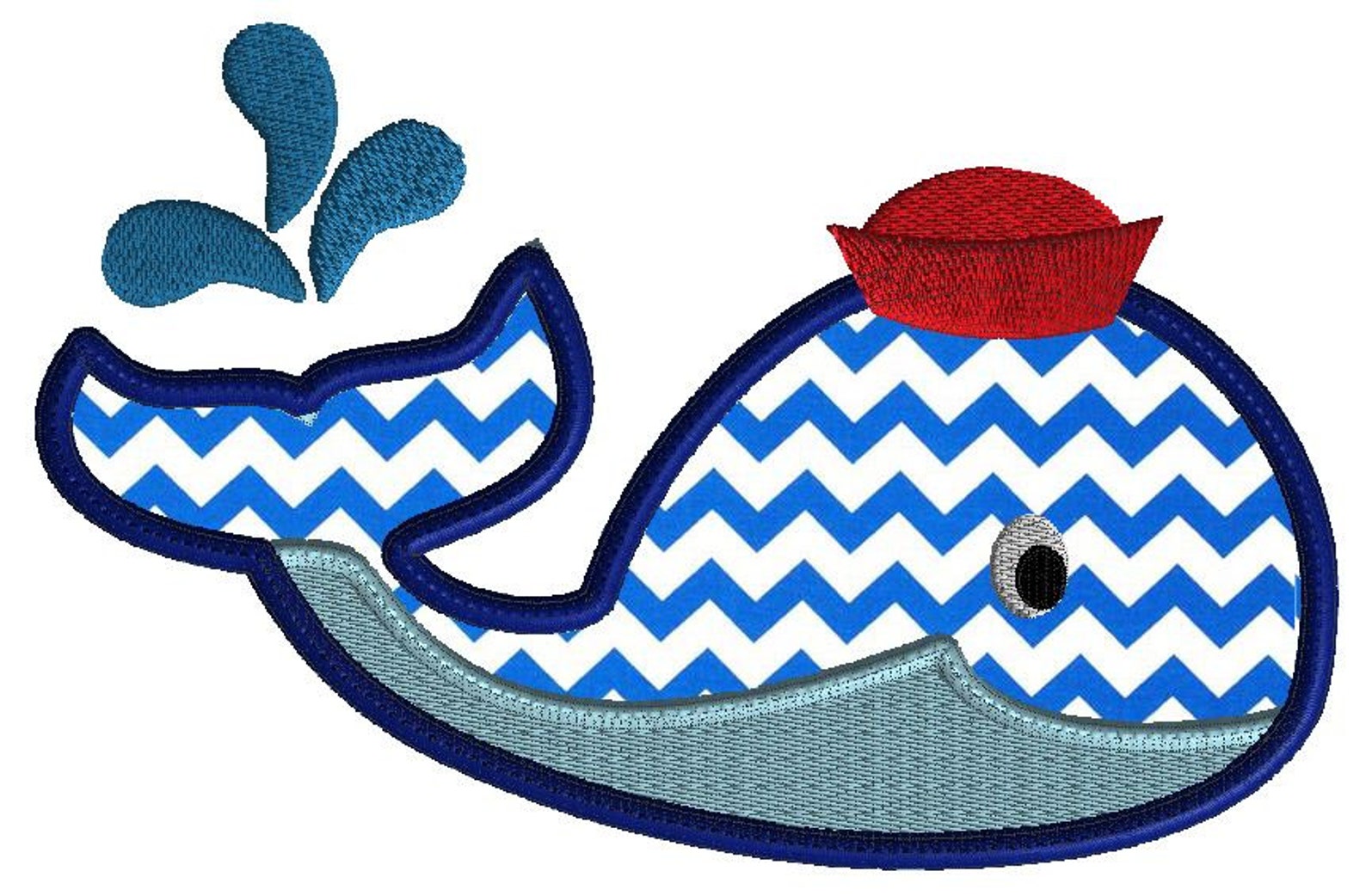 Whale Embroidery Design Whale Applique Machine Embroidery - Etsy