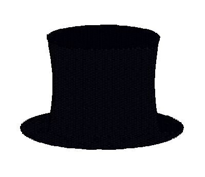 Top Hat Embroidery Design Machine Embroidery Top Hat Top Hat | Etsy