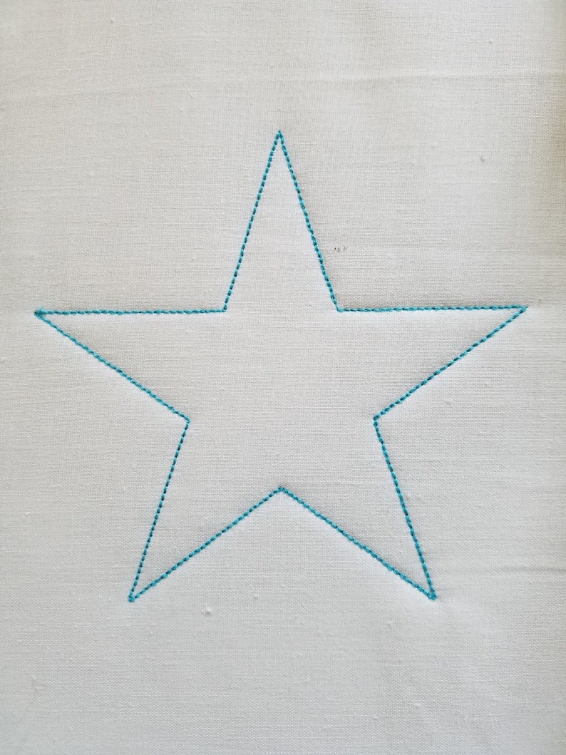 Star Outline, Triple Run Machine Embroidery Design, for Quilting or ...